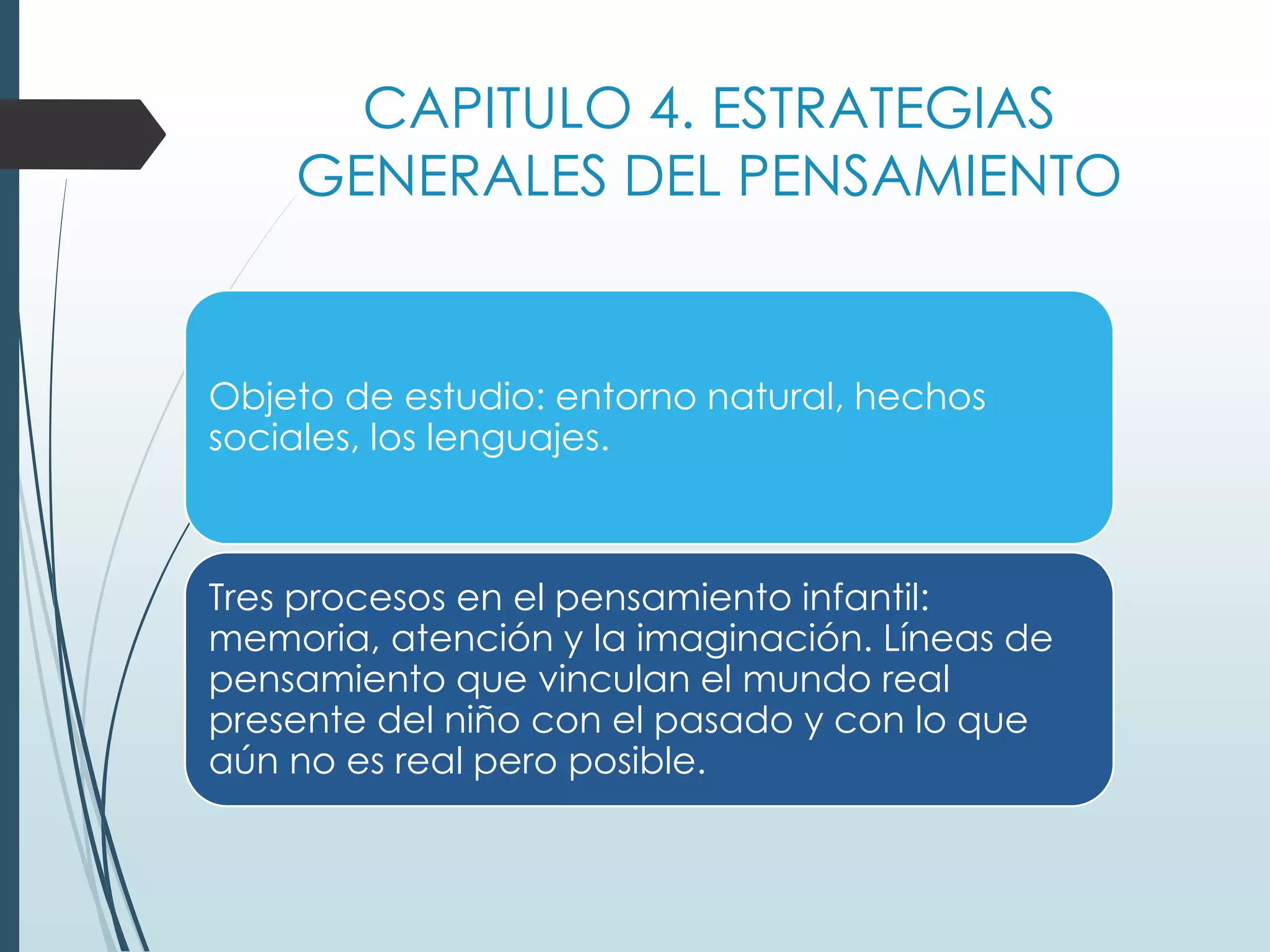 Gadino Capítulo 4 Estrategias Generales. del pensamiento. | PPT