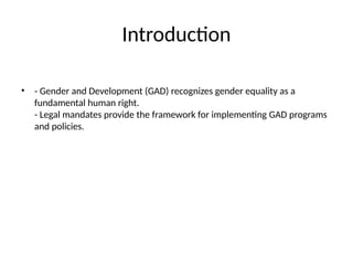 Gender and Development_Legal_Mandates_Presentation.pptx