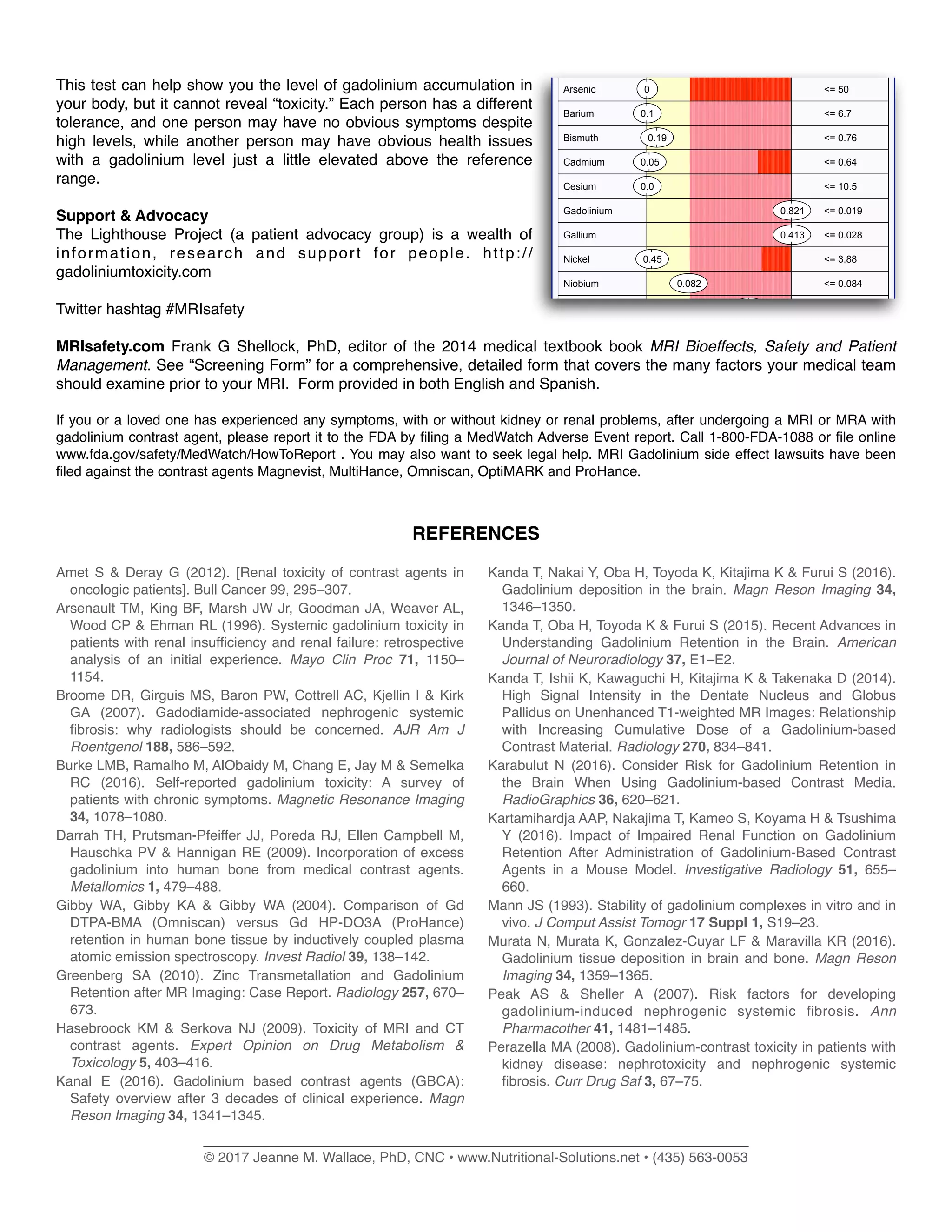 Gadolinium: MRI Contrast Agent | PDF