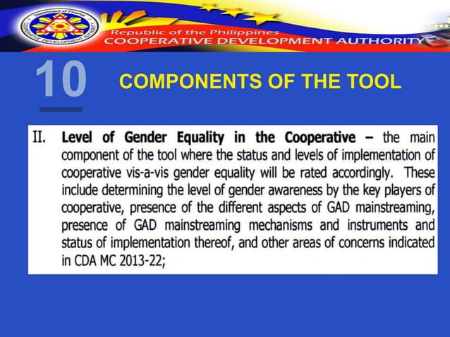 GAD Tool for Assessing Progress of Gender Equality in Primary ...