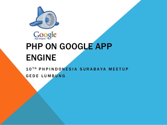 PHP on Google App Engine