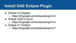 Google App Engine Developer - Day1 | PPT