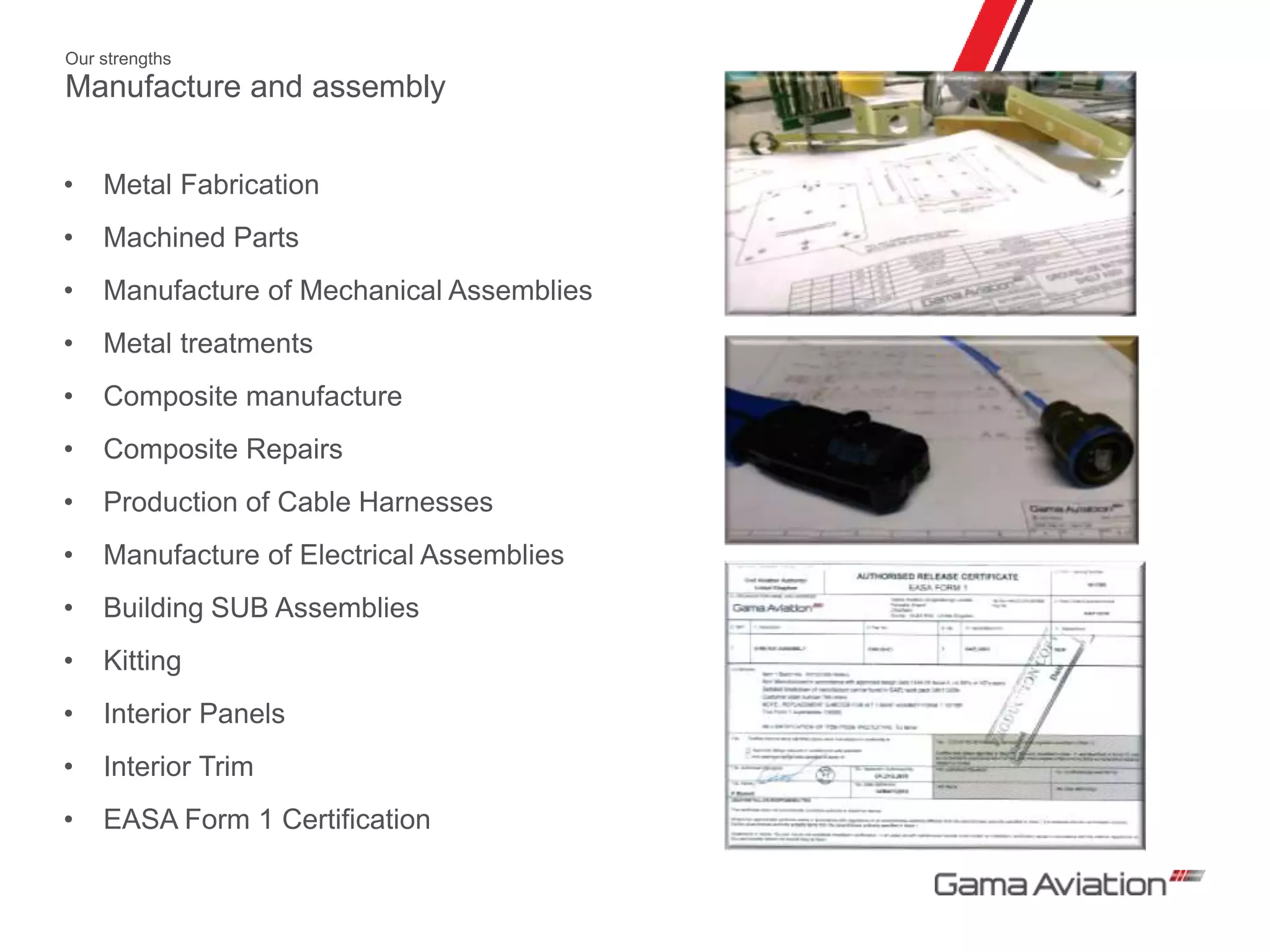 Gama Aviation Design & modifications capability | PPTX