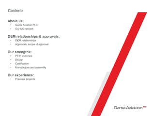 Gama Aviation Design & modifications capability | PPT