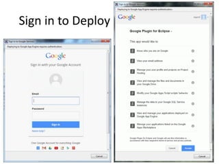 Google App Engine overview (GAE/J) | PDF