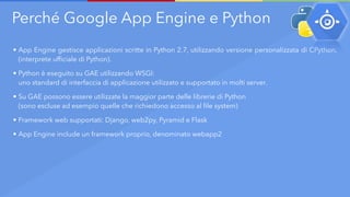 GAE python GDG Milano - L01 | PPT