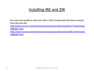 Google App Engine tutorial | PPT