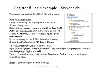 Google App Engine tutorial | PPT
