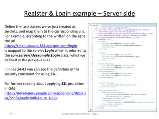 Google App Engine tutorial | PPT