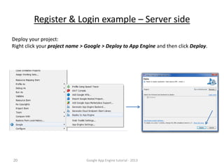 Google App Engine tutorial | PPT