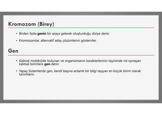 Genetic Algorithm Examples & Presentation (in Turkish) | PDF