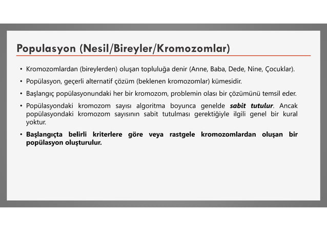 Genetic Algorithm Examples & Presentation (in Turkish) | PDF