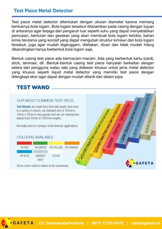 Test Piece Metal Detector | PDF