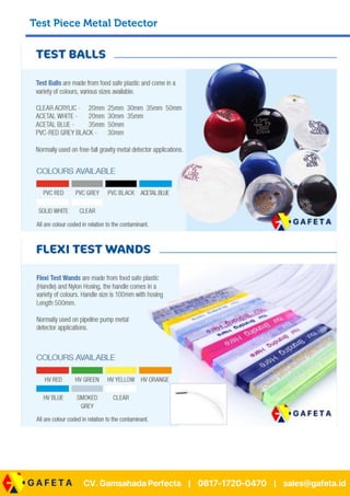 Test Piece Metal Detector | PDF