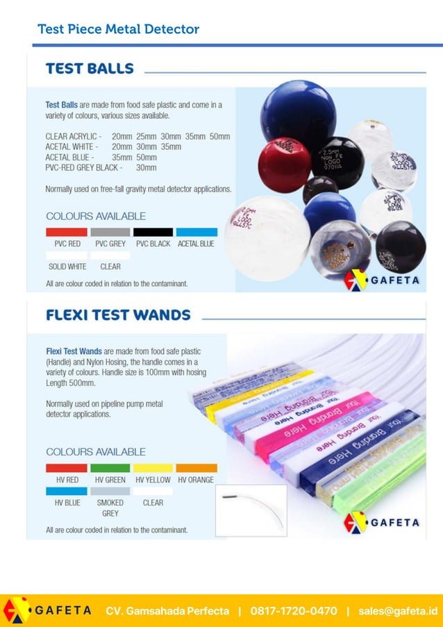 Test Piece Metal Detector | PDF