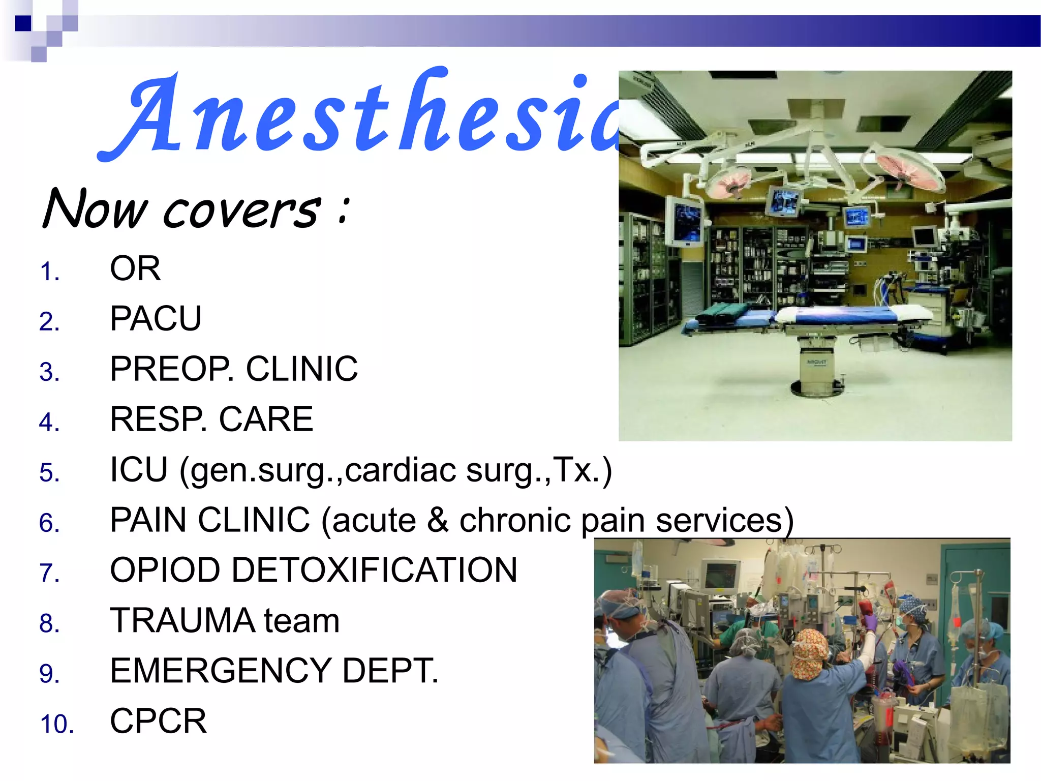 Introduction to Anesthesia for medical students | PPT
