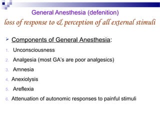 Introduction to Anesthesia for medical students | PPT
