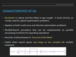 Genetic Algorithms for optimization | PDF