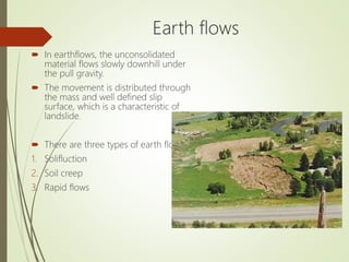 landsliding & mass movement | PPTX