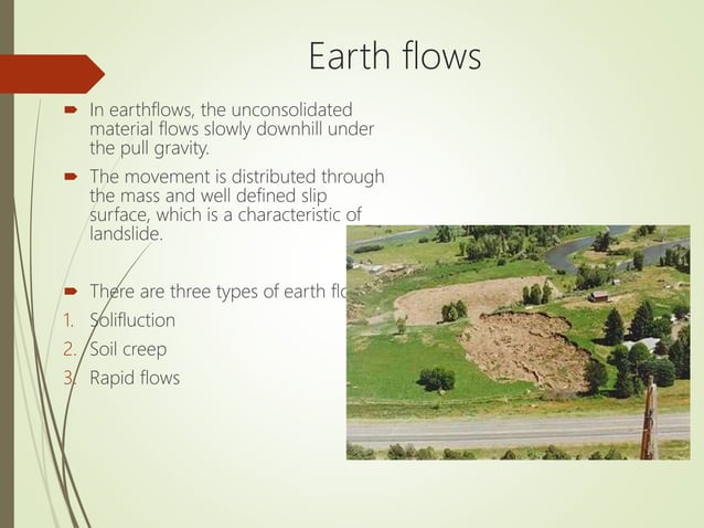 landsliding & mass movement | PPTX