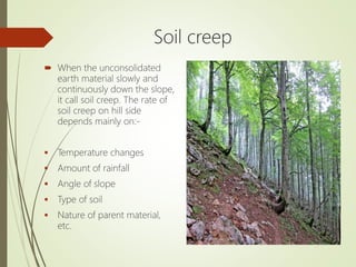 landsliding & mass movement | PPTX