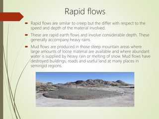 landsliding & mass movement | PPTX