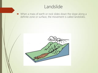 landsliding & mass movement | PPTX