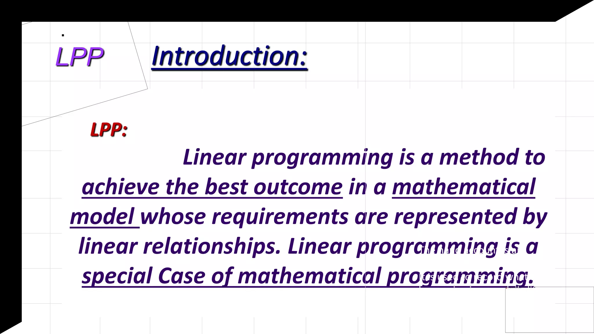 Canonical Form And Standard Form Of Lpp Ppt