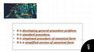 Canonical form and Standard form of LPP | PPTX