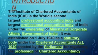 Institute of charted accountants of India | PPTX