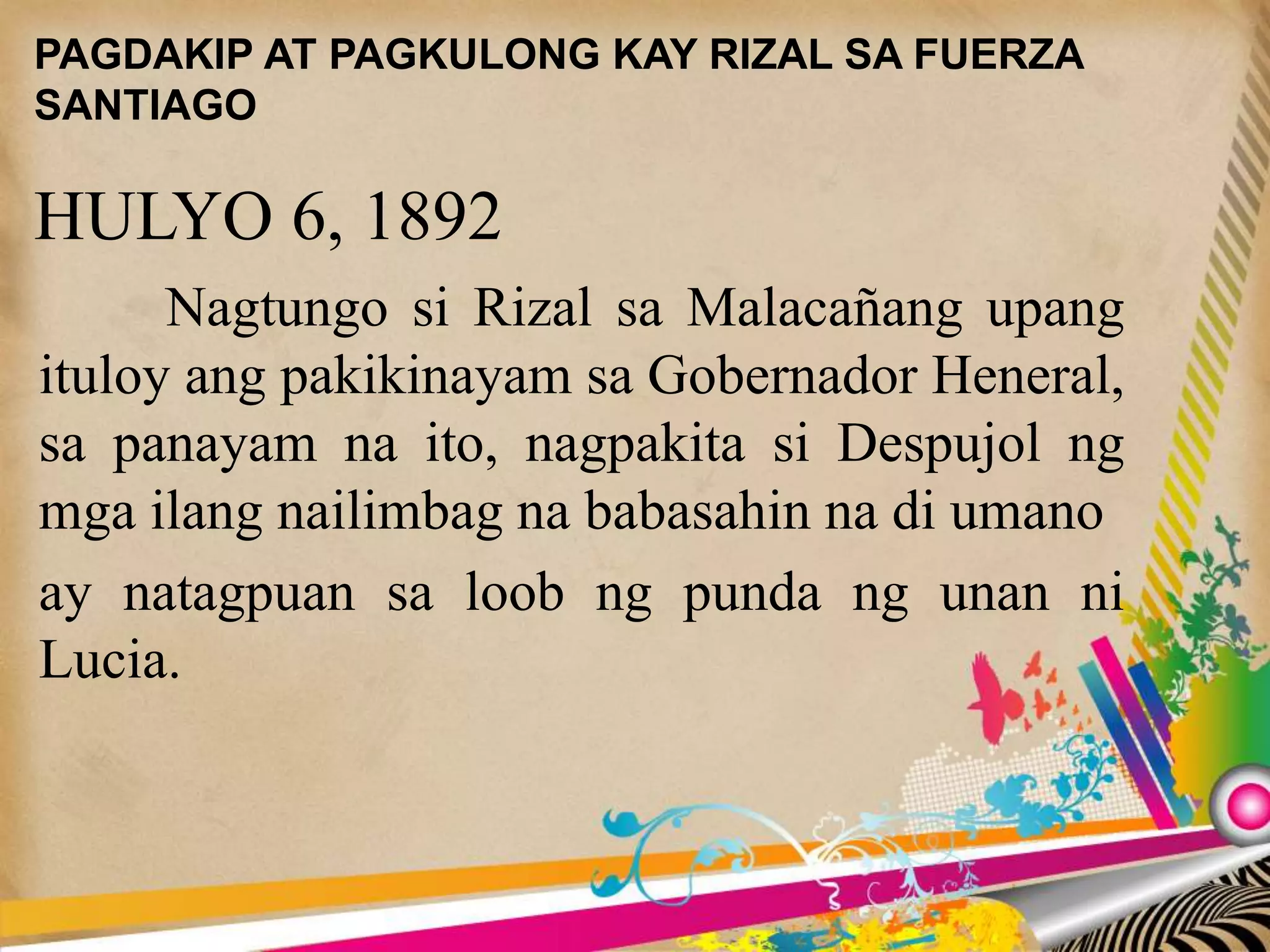 Kabanata 21- Ang pangalawang pag-uwi at ang La Liga Filipina | PPTX