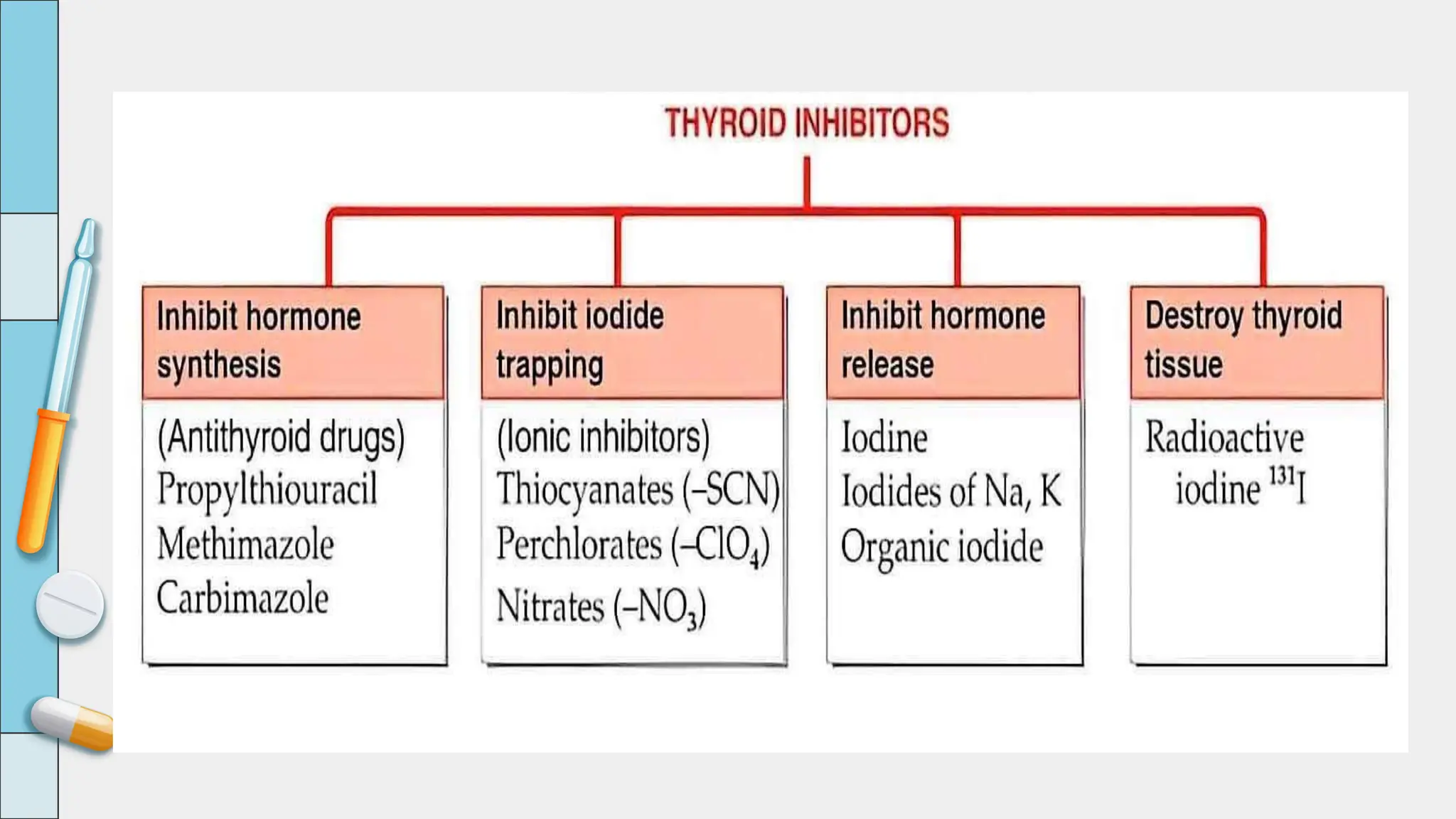 Thyroid inhibitors slides prepared by medical student | PPT