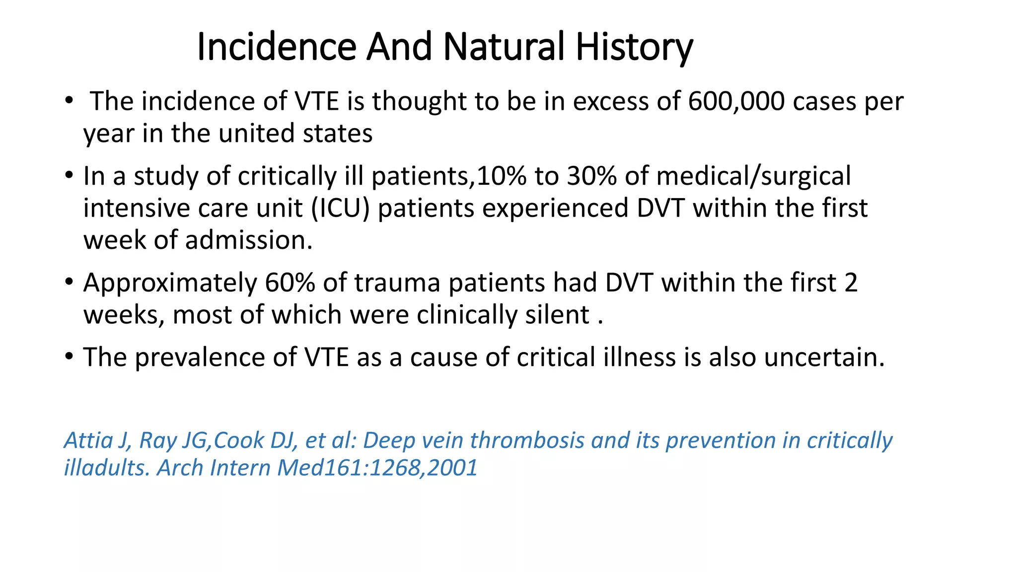 dvt prophylaxis, in icu, deep venous thrombosis prophylaxis , | PPTX