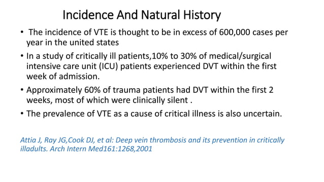 dvt prophylaxis, in icu, deep venous thrombosis prophylaxis , | PPTX ...