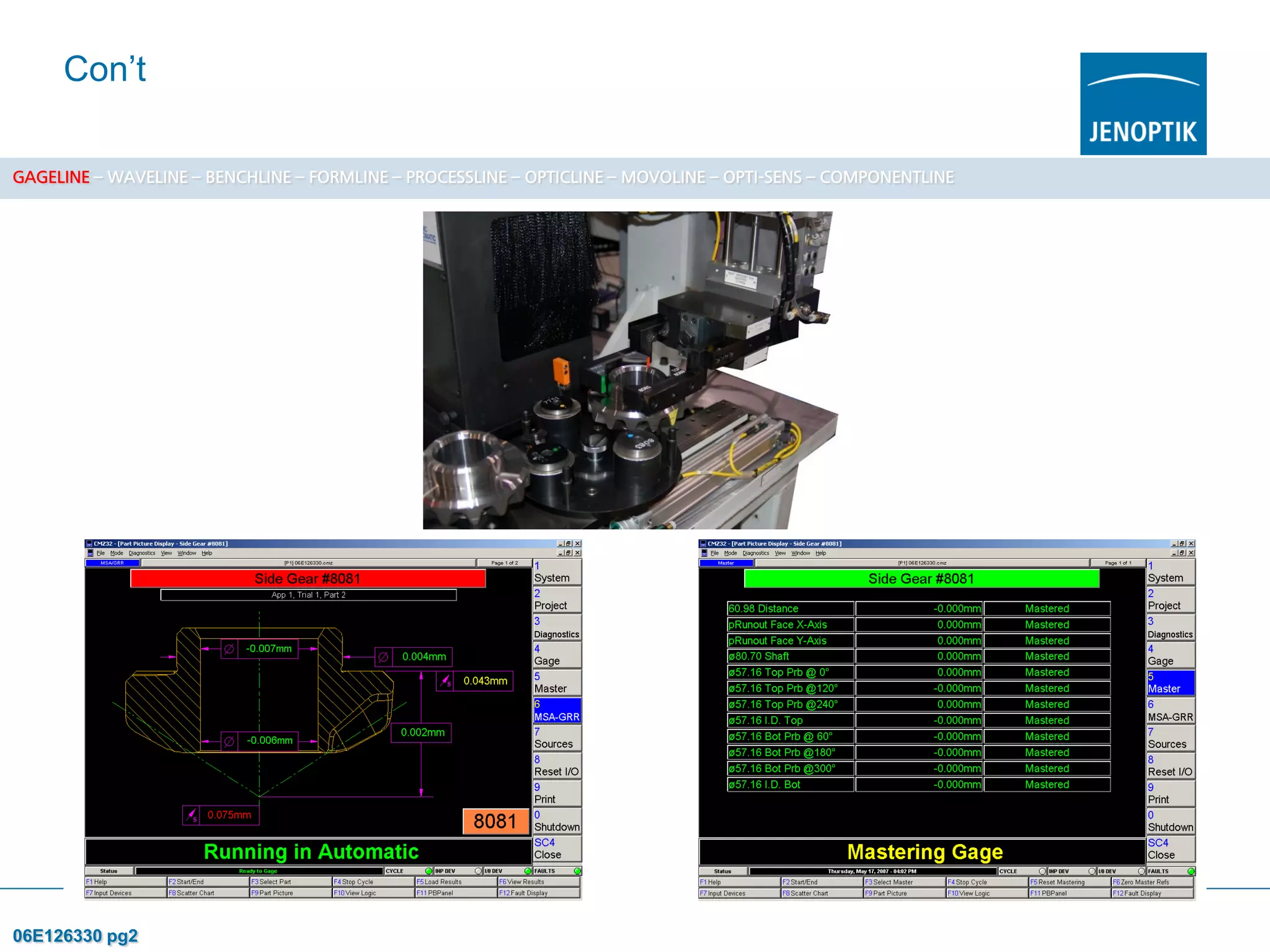Gageline by Jenoptik | PDF