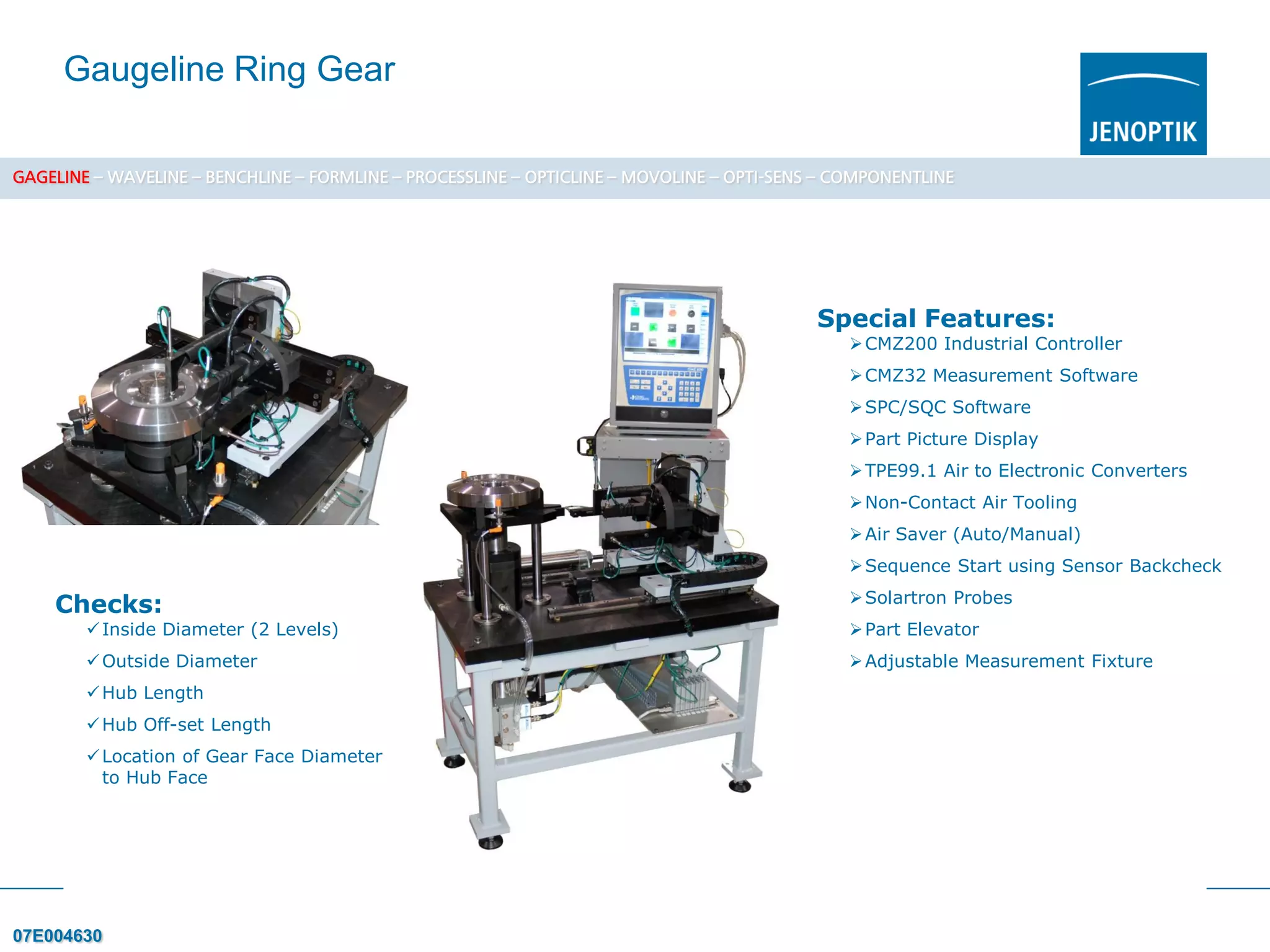 Gageline by Jenoptik | PDF