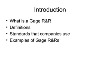 Gage r&r | PPT | Science