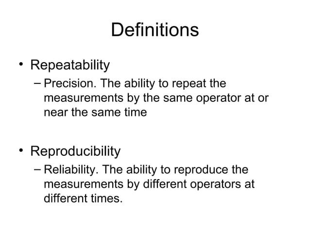 Gage r&r | PPT | Science