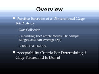 Gage r&r part ii 082015 | PPT