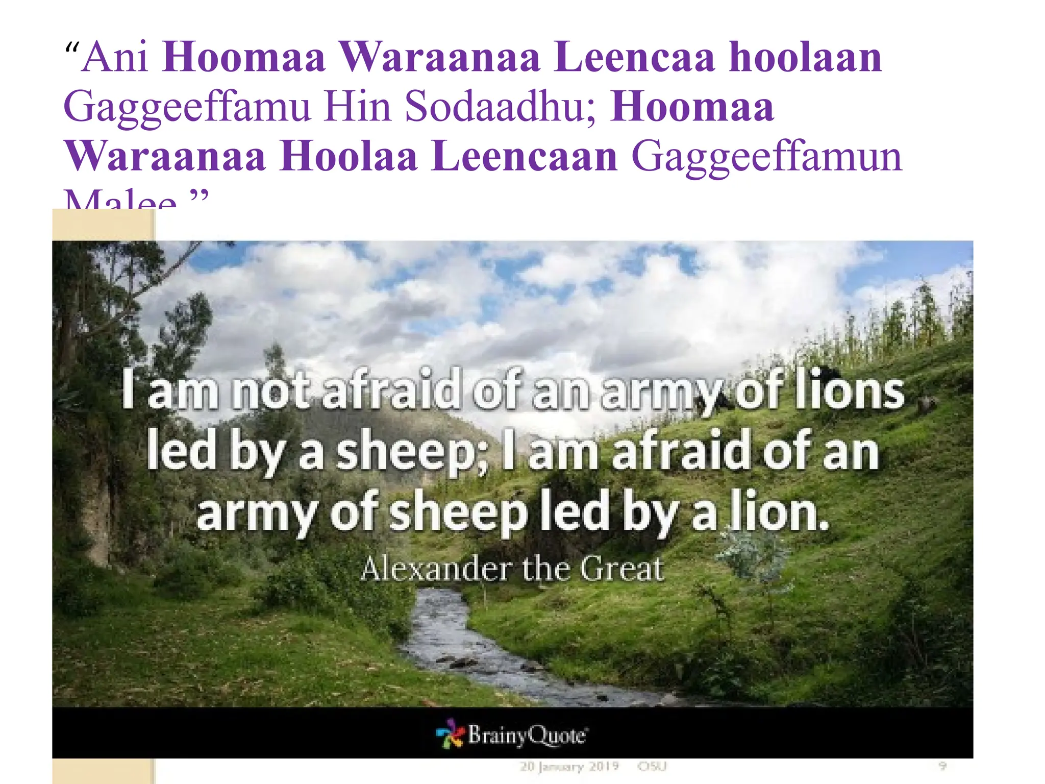 Gaggeessummaa fi Gaggeessaa Jijjiiramaa.pptx