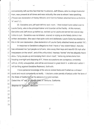 Gaggero dec - Diane McNair Dennis O'Brien 10.14.02