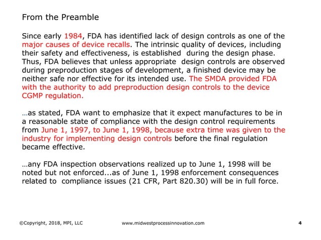 Design Controls: Building Objective Evidence and Process Architecture ...