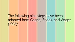 GAGNÉ’S NINE EVENTS OF INSTRUCTION | PPTX