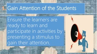 GAGNÉ’S NINE EVENTS OF INSTRUCTION | PPTX