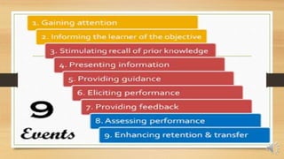 Gagne nine level of learning | PPTX