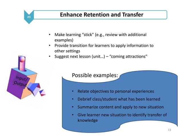 Robert Gagne - 9 Events of Instruction Explained | PPTX