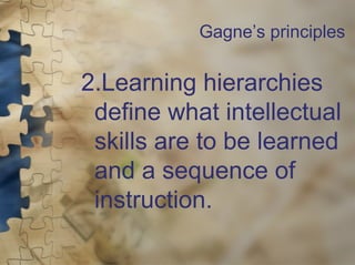 Gagne conditions of learning(bse 2 mapeh) | PPT