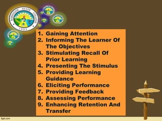 Gagne's condition of learning | PPT