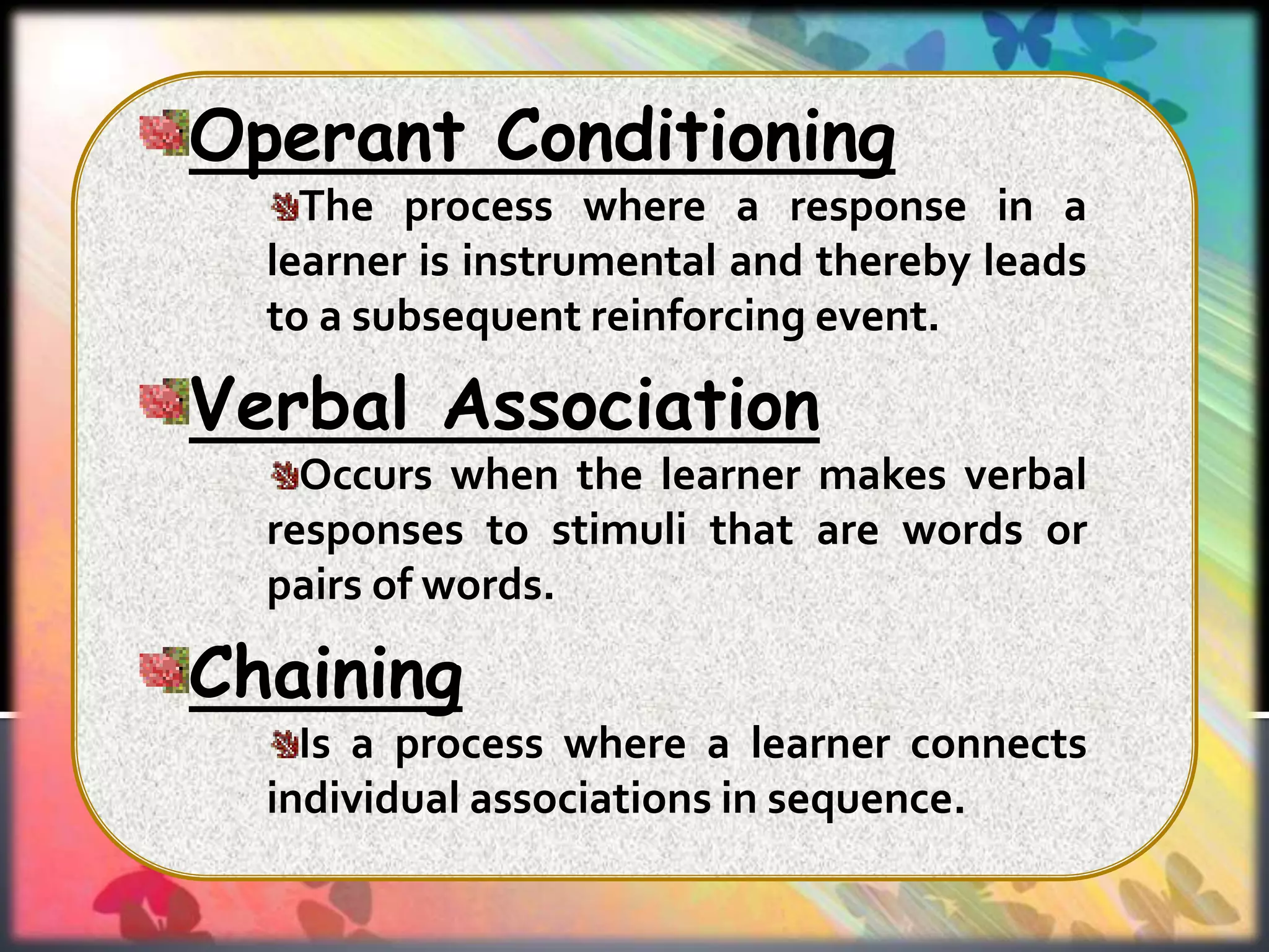Gagne's Conditions of Learning ppt. | PPTX