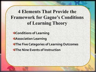 Gagne's Conditions of Learning ppt. | PPTX